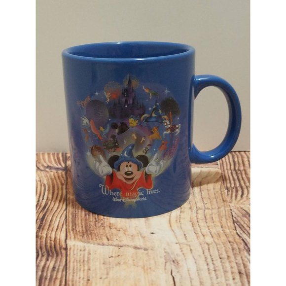 Disney | Dining | Disney World Where Magic Lives Blue Mug | Poshmark